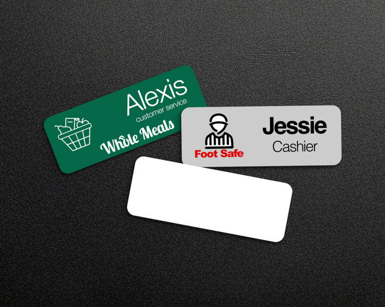 25 Pack Magnetic Name Badge Sublimation Blanks Name Tags | Major ...