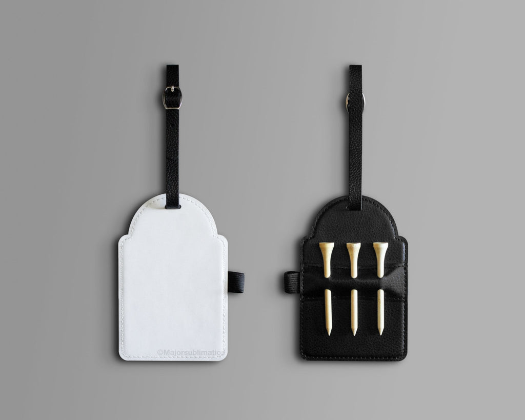Sublimation Blanks Golf Bag Tag w/ Tees PU leather | Major Sublimation ...